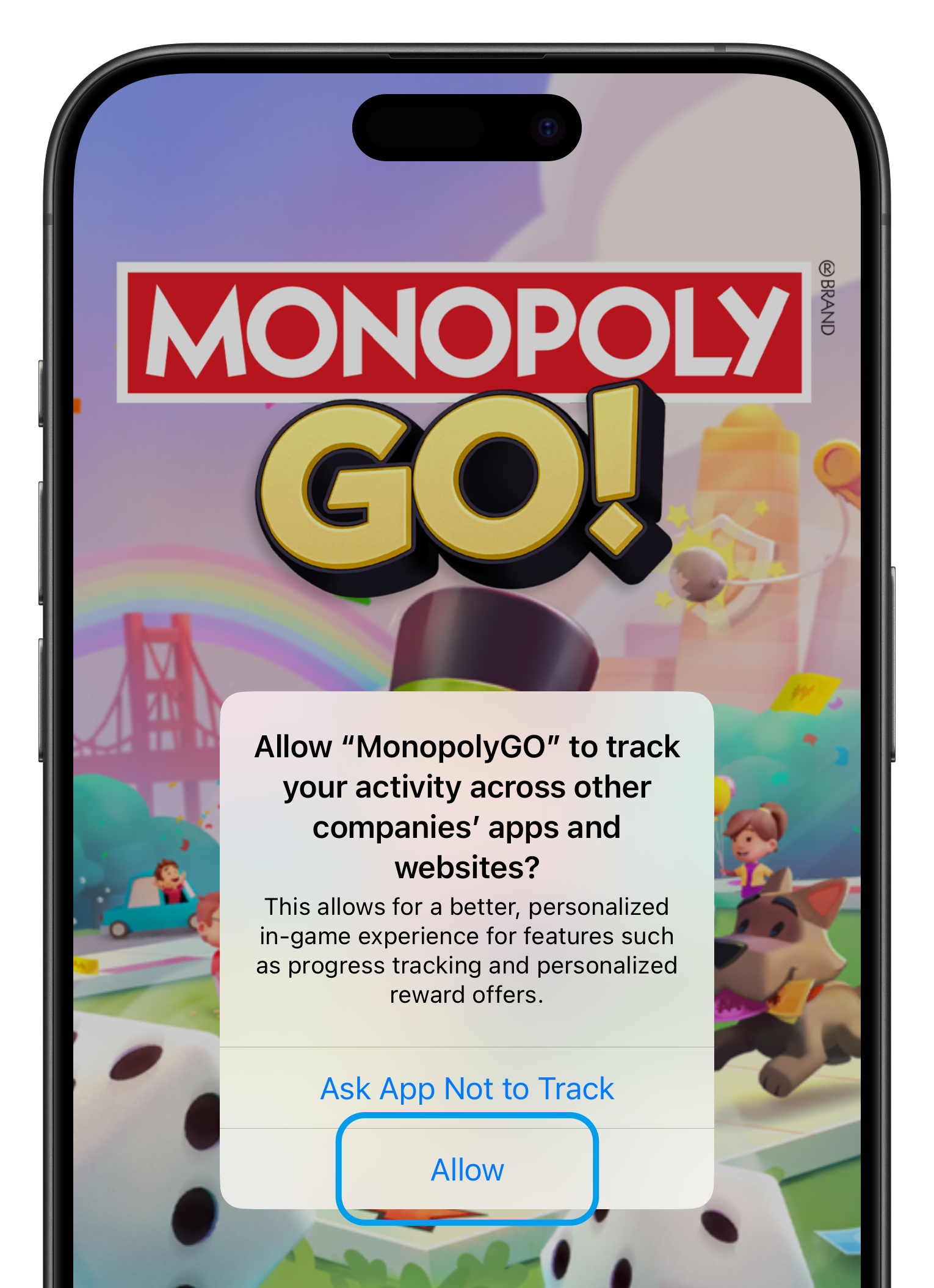 Allow tracking when asked to earn cash (iOS only) – FeaturePoints